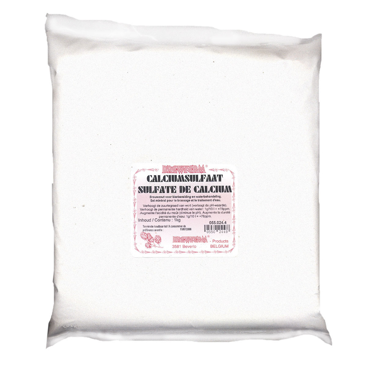 Calciumsulfat (CaSO4) - 100 gram - ViBrygger.dk